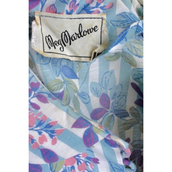 Meg Marlowe | Dresses | M Vintage 4s 50s Floral Peter Pan Swing Dress | Poshmark